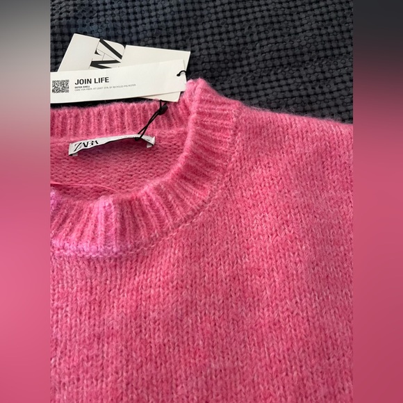 Zara | Sweaters | Nwt Zara Pink Soft Touch Knot Sweater | Poshmark